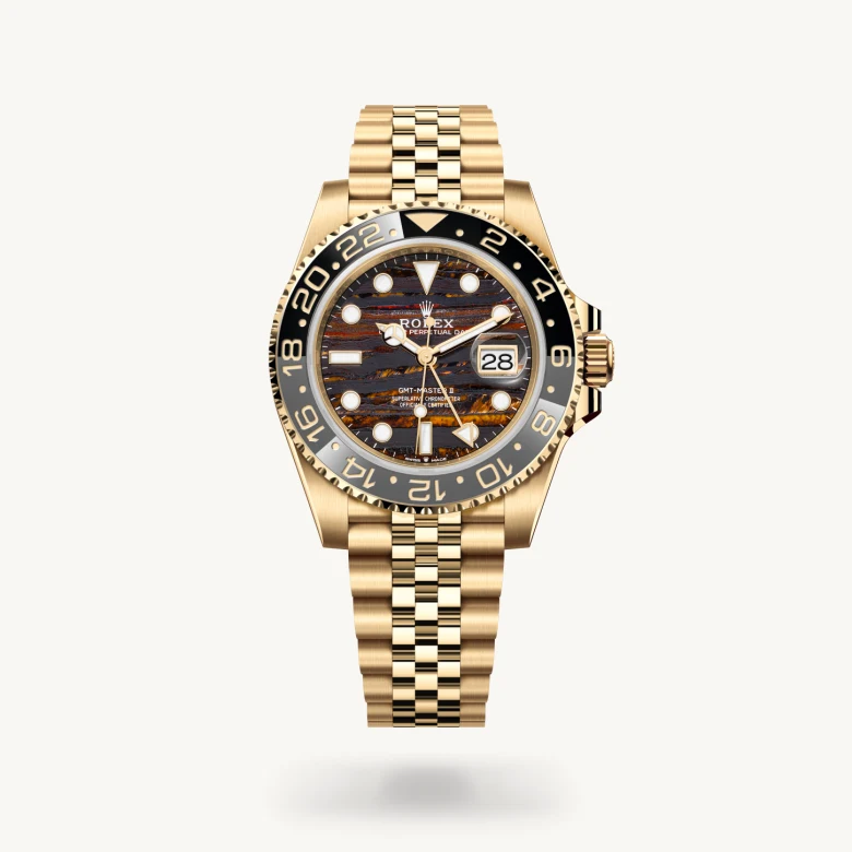 Rolex GMT-Master II 18 ct yellow gold, M126718GRNR-0002